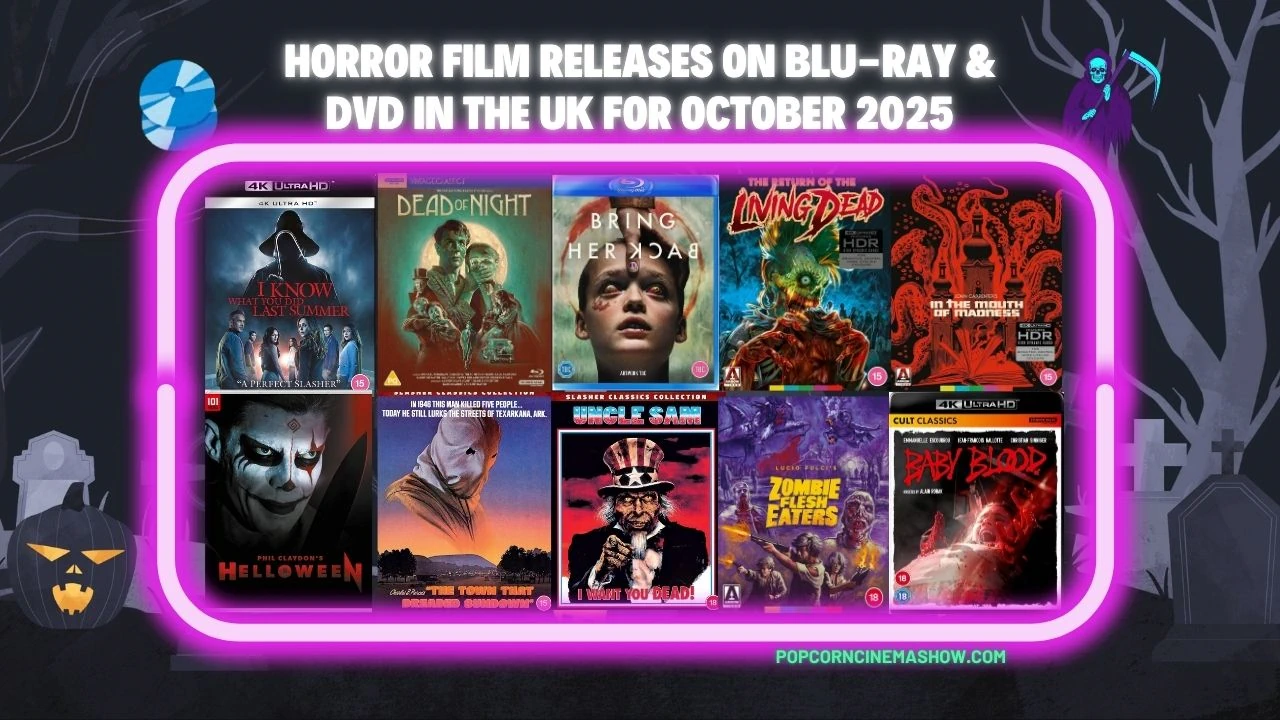 New Horror Film Releases On Blu-ray and DVD For October 2025 in the UK